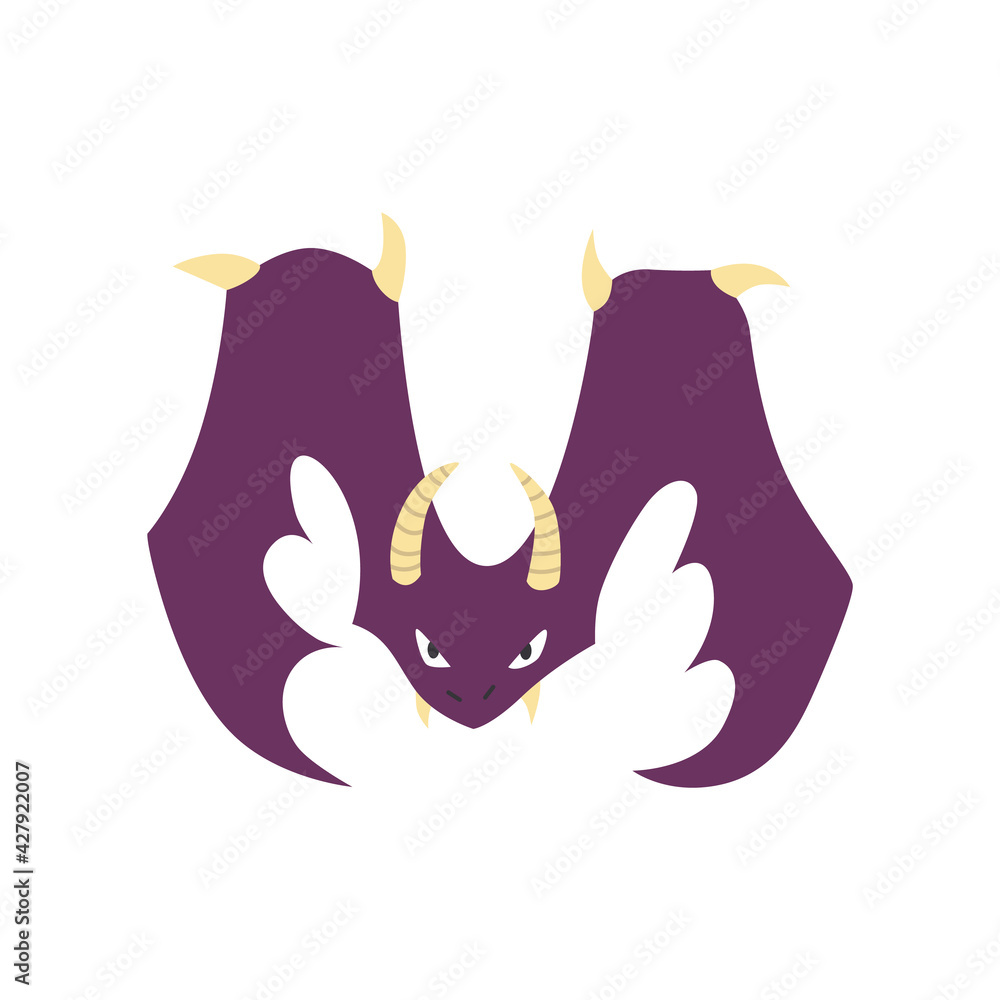 Monster alphabet symbol. Letter M of english alphabet shaped as monster ...