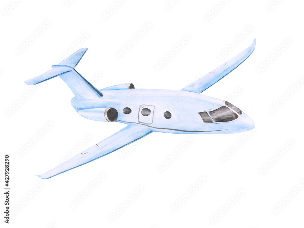 Delta Wing Plane Design Clipart