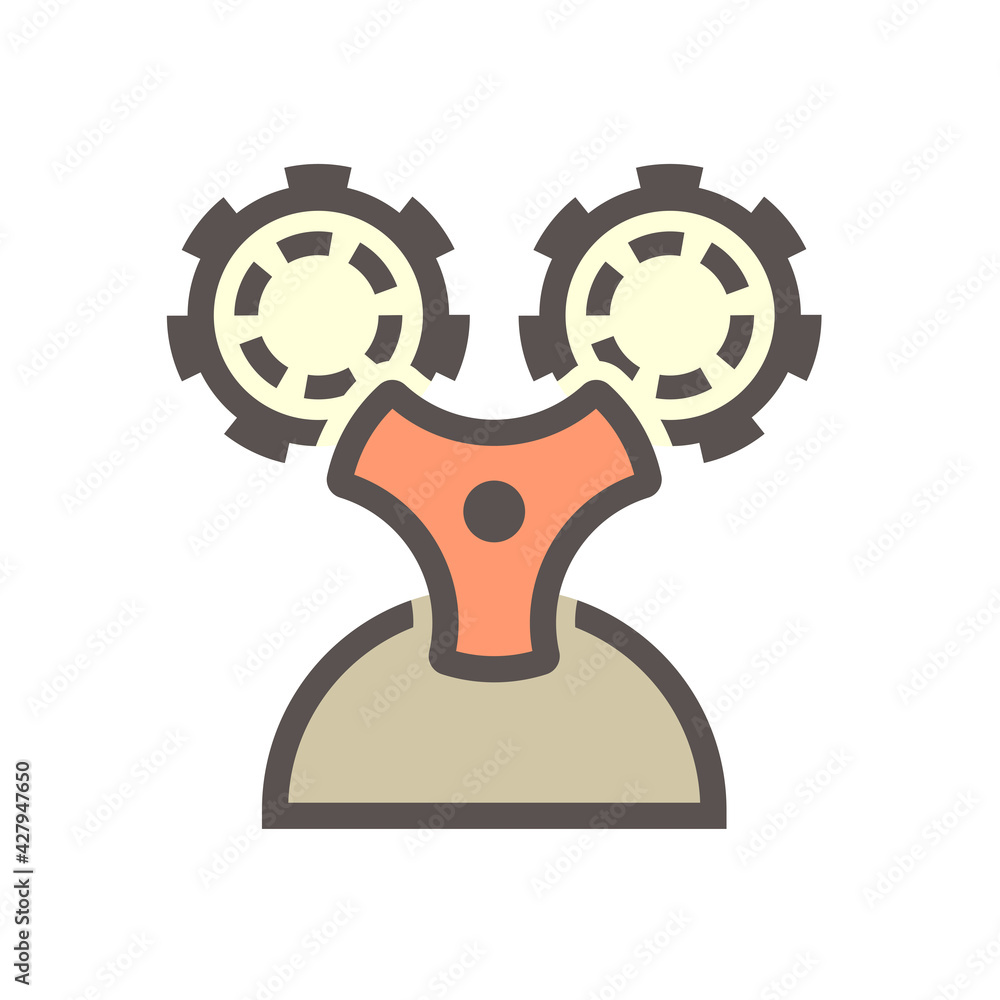 Gas cylinder and equipment vector icon. Consist of tank bottle, valve ...