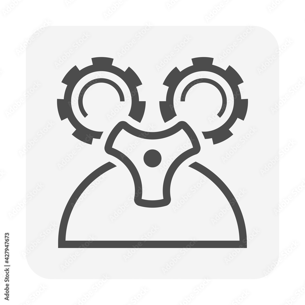 Gas cylinder and welding equipment vector icon. Consist of tank bottle ...