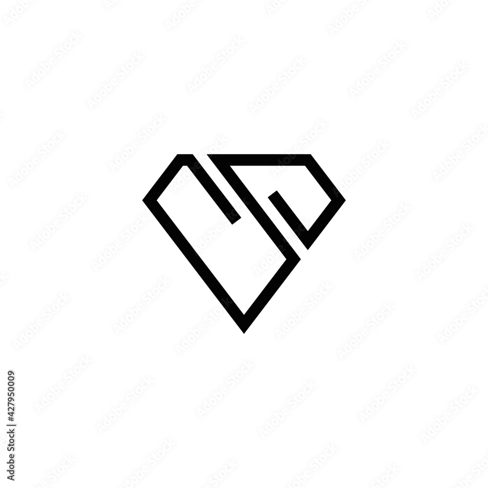 letter s diamond logo design template Stock Vector | Adobe Stock