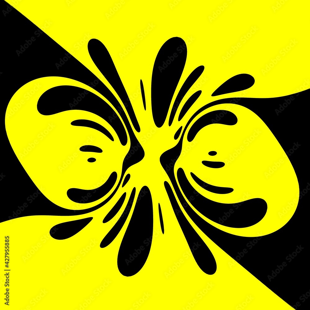 vivid yellow gold circular shapes as cyclone style patterns and designs ...