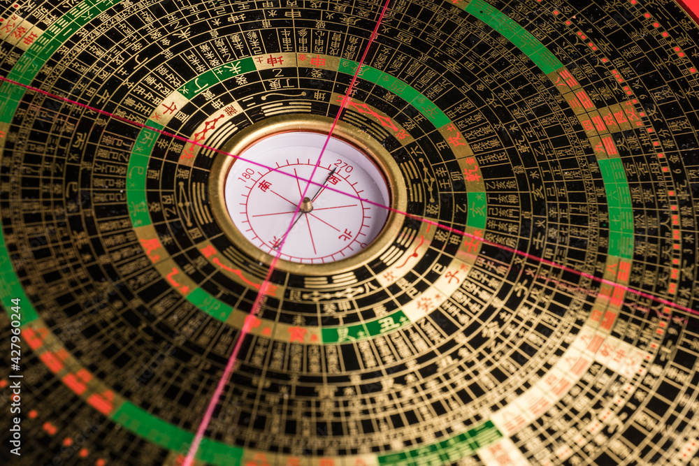 geomantic compass for feng shui Stock Photo | Adobe Stock