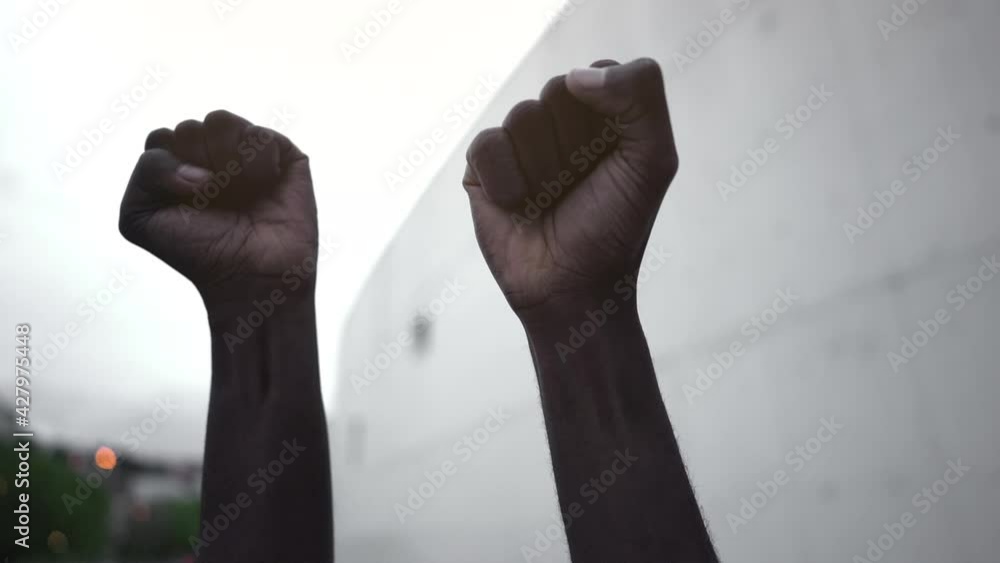 Raised Fist - Clenched Fist Of People Showing Support At Protest Of ...