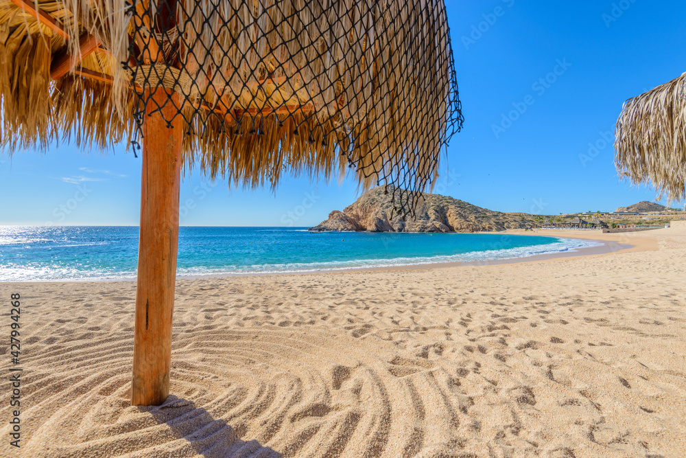 Santa Maria Beach, Cabo San Lucas, Mexico. Different stages of the ...