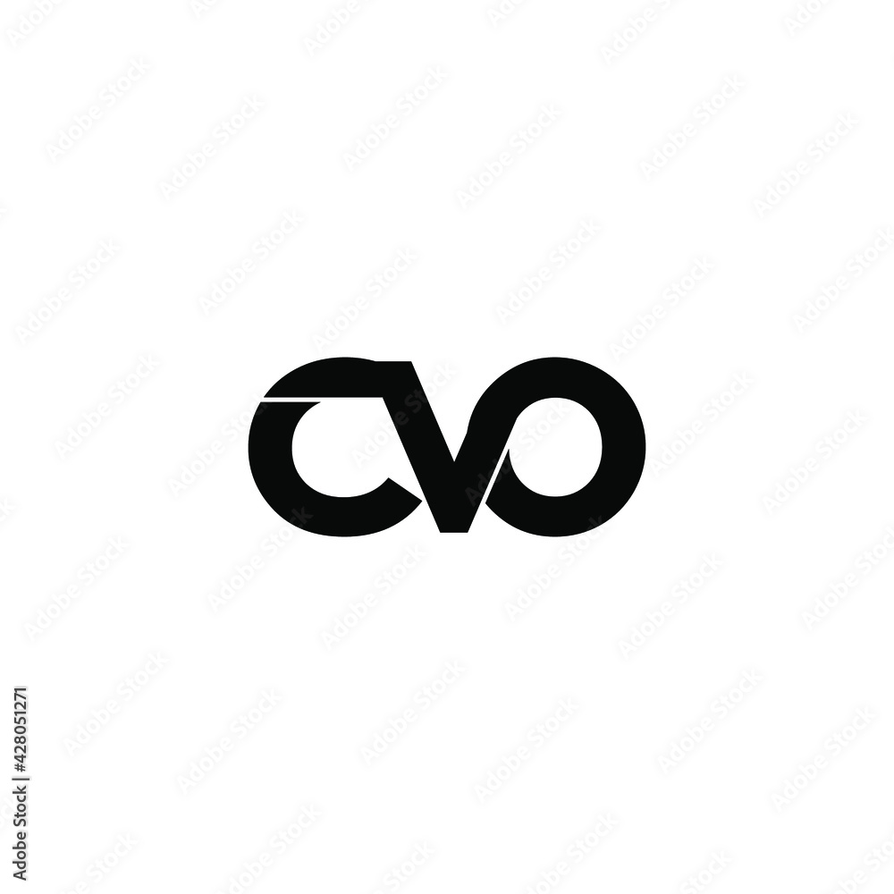 cvo letter original monogram logo design Stock Vector | Adobe Stock