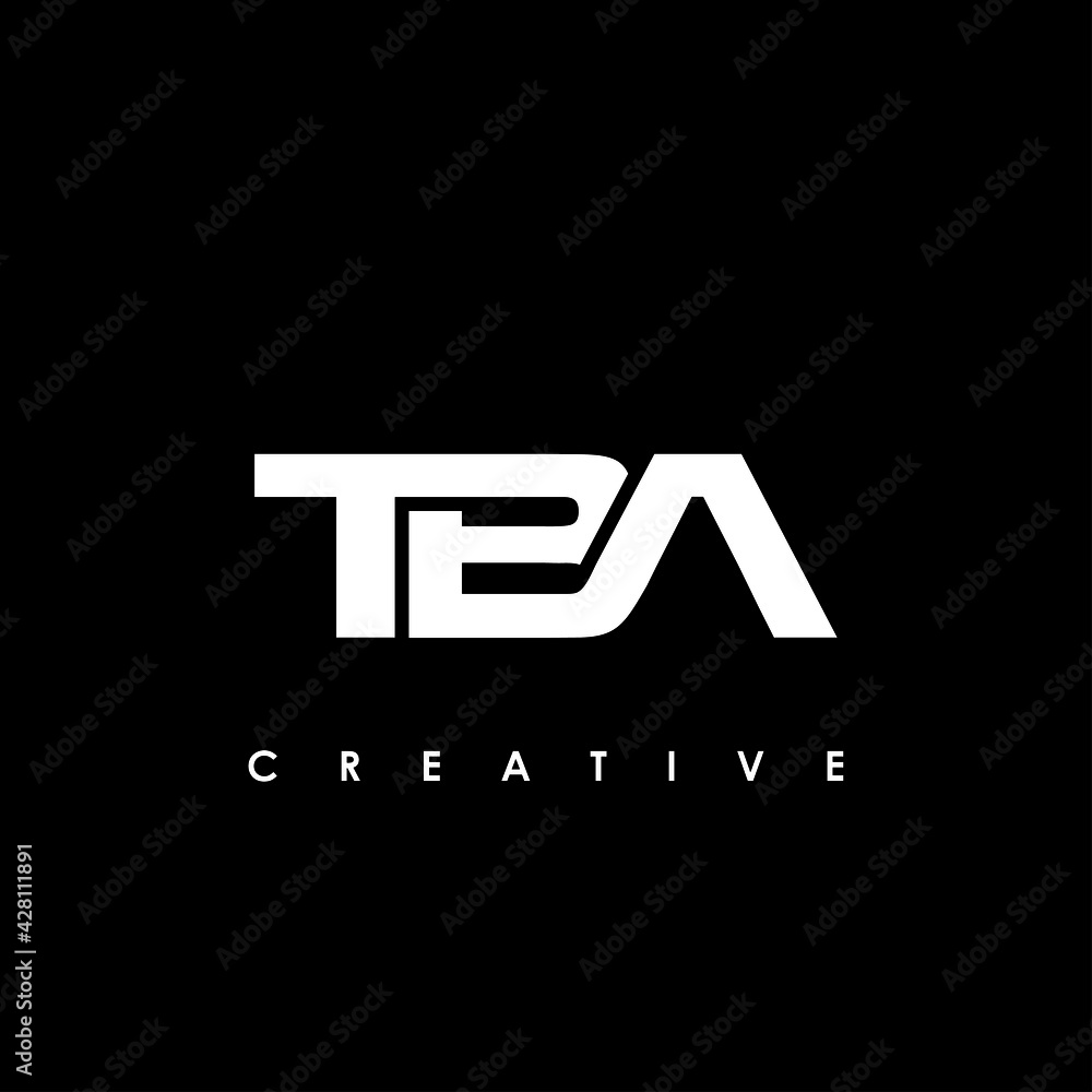 TBA Letter Initial Logo Design Template Vector Illustration Stock ...