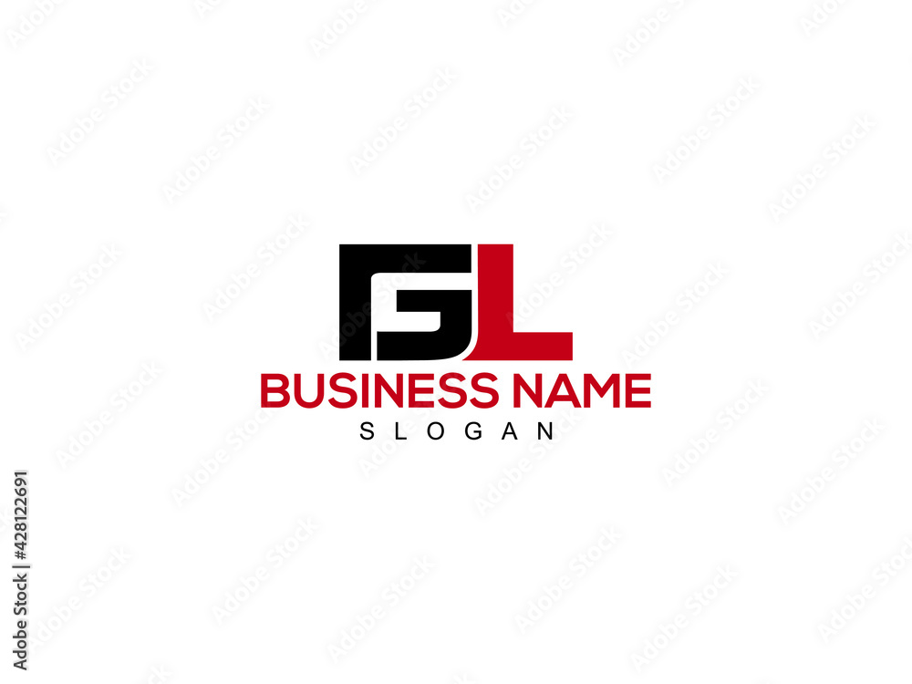 GL Letter Type logo Icon Vector Stock Vector | Adobe Stock