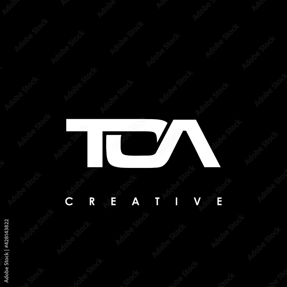 TOA Letter Initial Logo Design Template Vector Illustration Stock ...