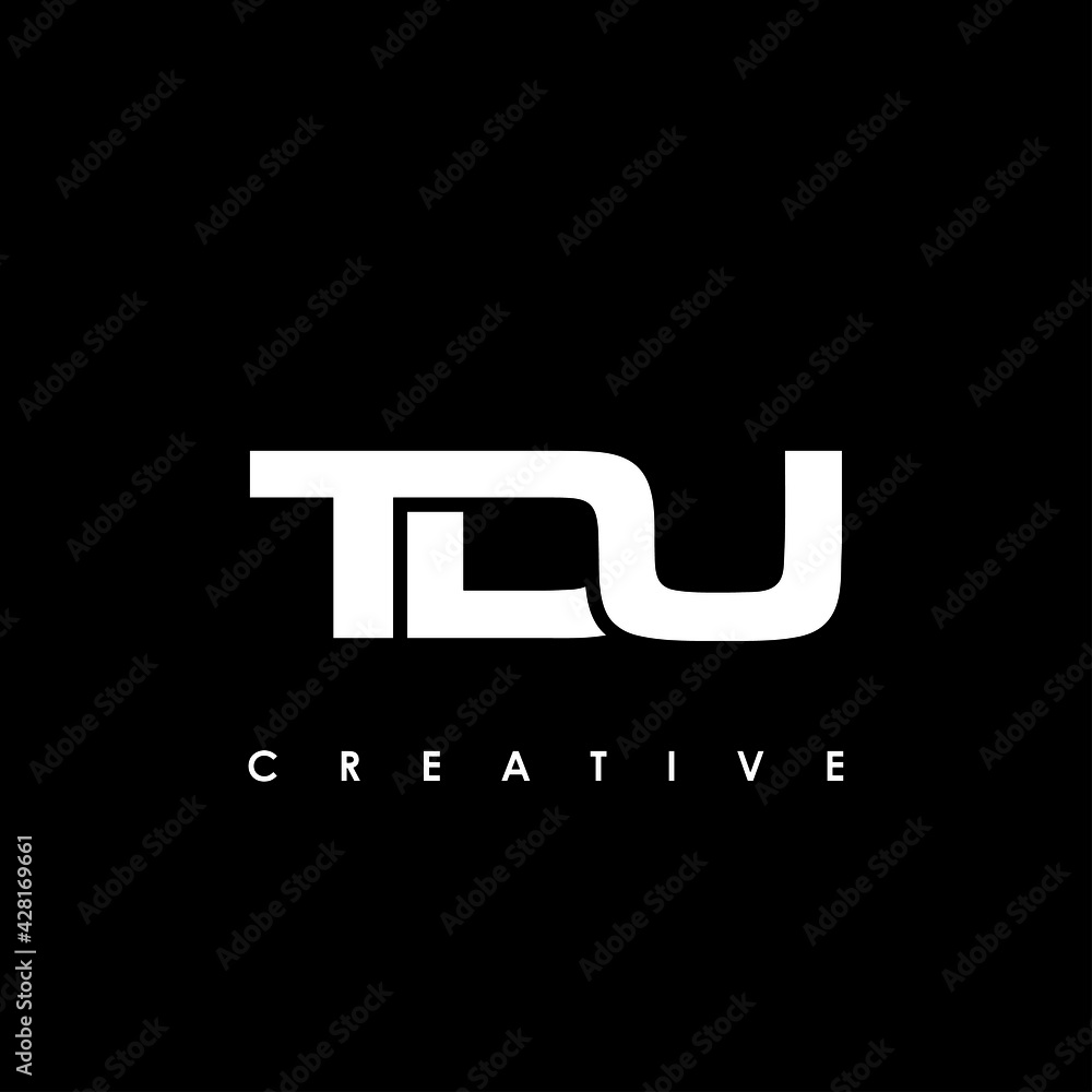 TDU Letter Initial Logo Design Template Vector Illustration Stock ...