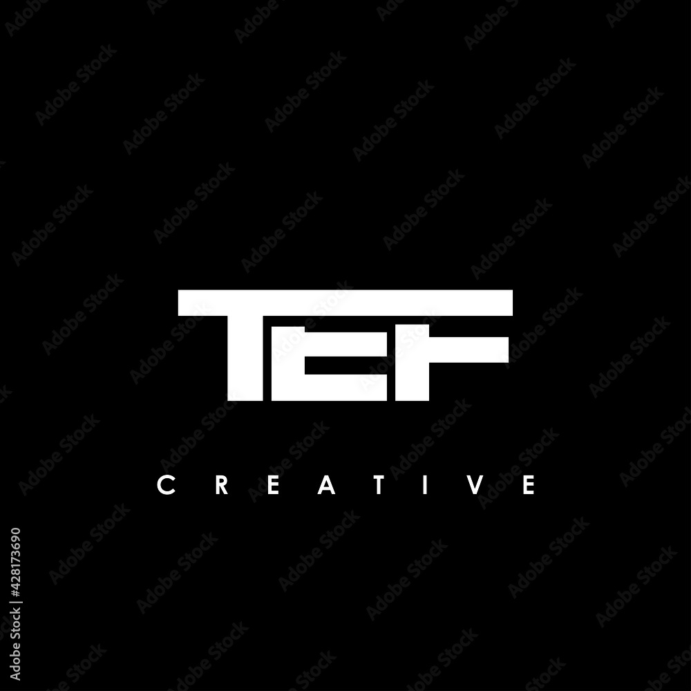 TEF Letter Initial Logo Design Template Vector Illustration Stock ...