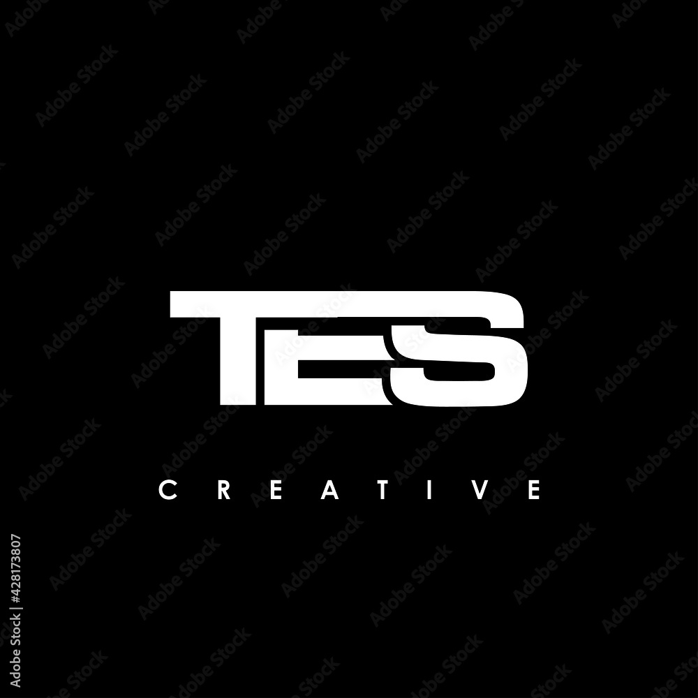 TES Letter Initial Logo Design Template Vector Illustration Stock ...