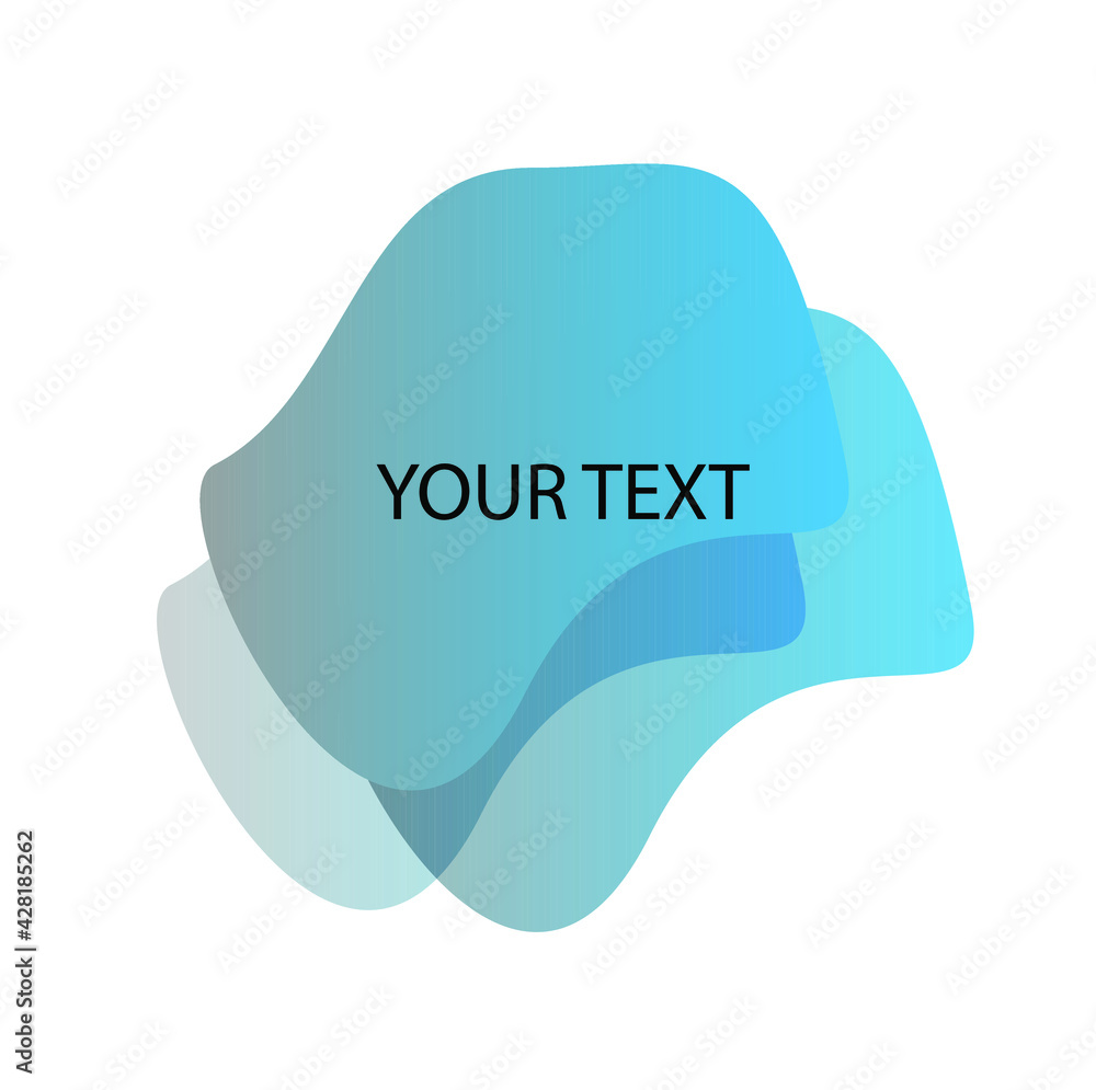 Vector abstract blobs background, gradient shape for presentation ...