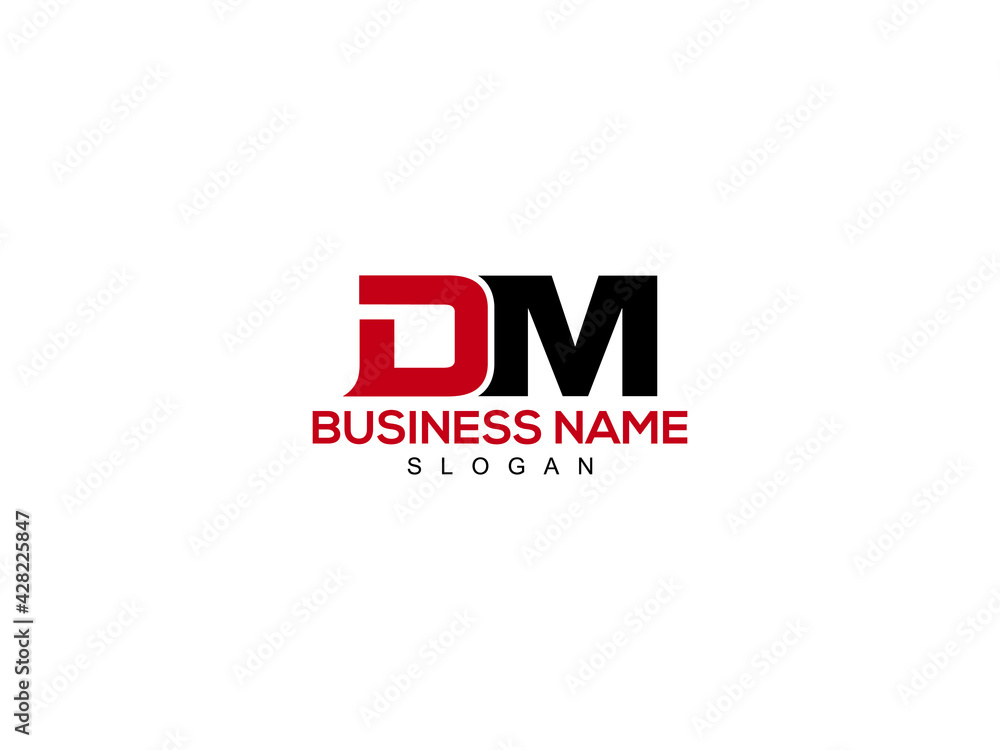DM Letter Logo, dm logo icon vector for business Stock Vector | Adobe Stock
