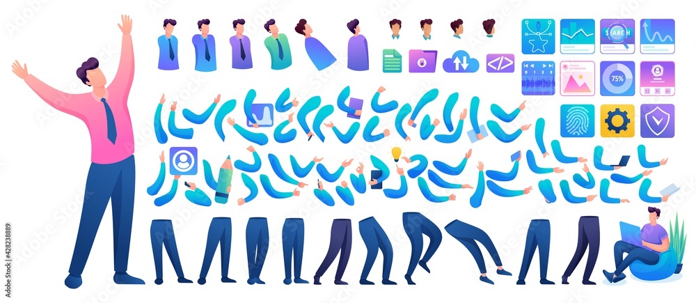 Constructor for creating a Young Man N1. Create your own character with ...