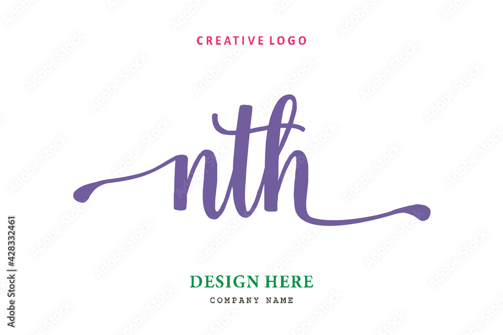 NTH lettering logo is simple, easy to understand and authoritative ...