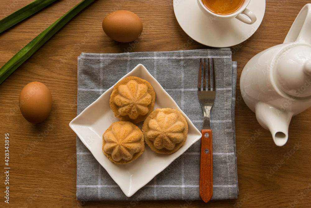 Kueh Bolu or Kuih Bahulu is the Asian traditional food popular in ...