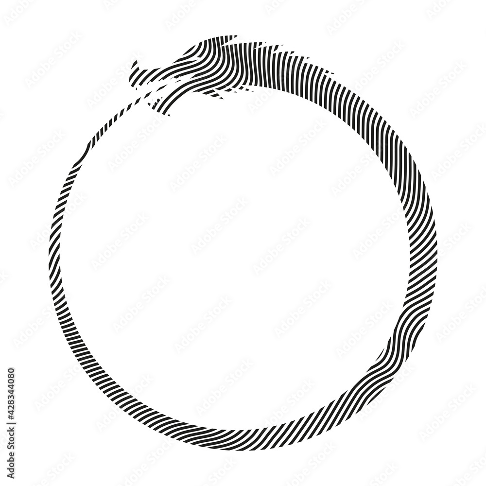 Ouroboros Infinity Symbol Stock Vector | Adobe Stock