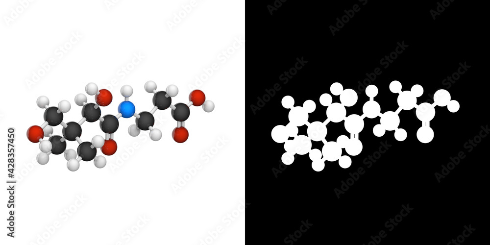 Molecular structure of Vitamin B5(Pantothenic acid). Also known as ...