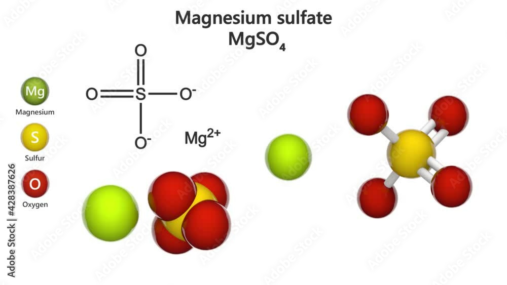Magnesium sulfate, formula MgSO4 or MgO4S. It is often encountered as the sulfate mineral ...