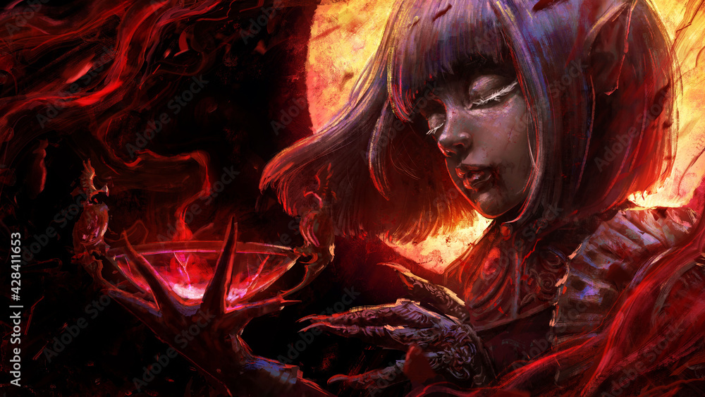 Dark Elf Face