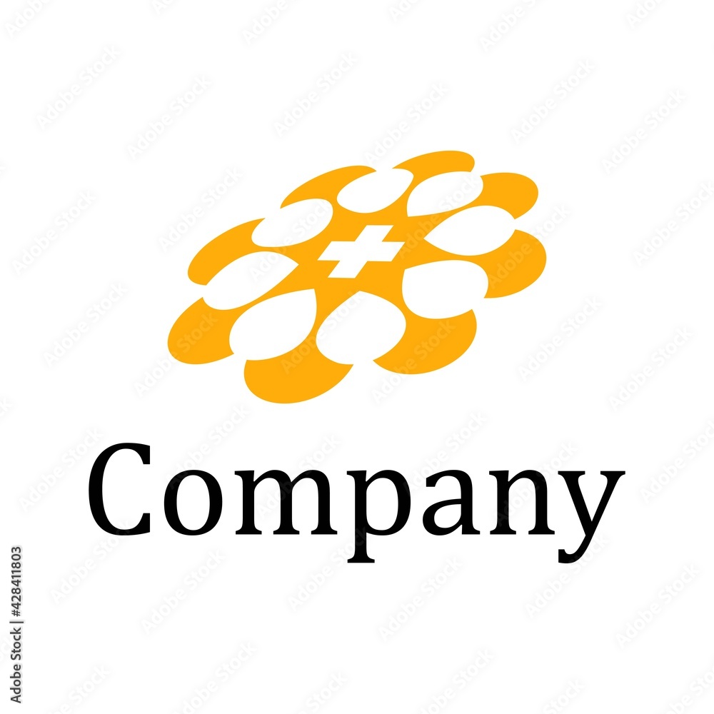 Pharmacy, Clinic, drugstore, hospital, infirmary logo concept. Sun ...