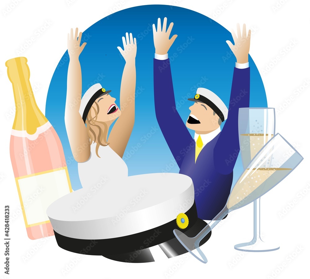 Happy graduation students celebrating "Studenten", the finish from ...