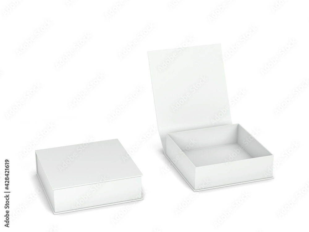 Blank box packaging mockup Stock Illustration | Adobe Stock
