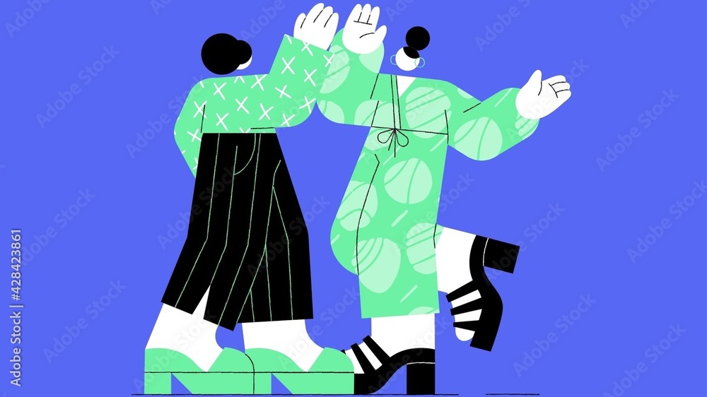 Animated 2D graphics character for digital marketing and lifestyle ...