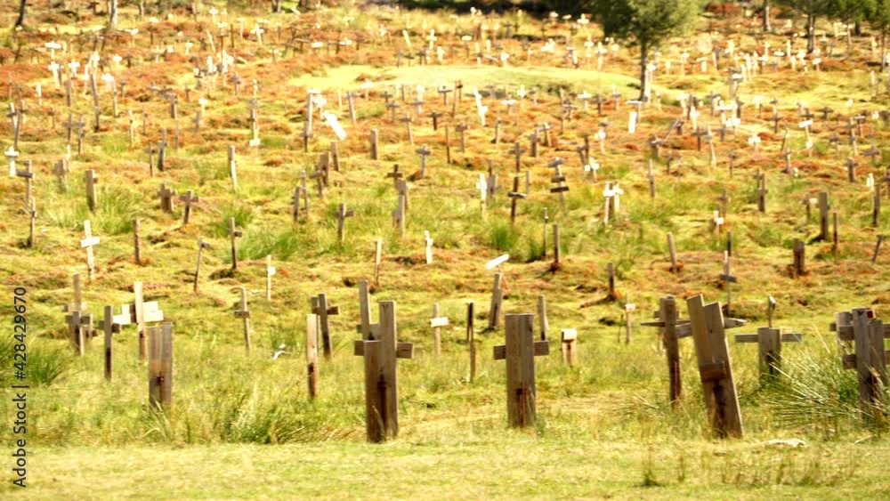 Stockvideo Sad Hill Cemetery in Burgos Spain. Movie location. Here was ...