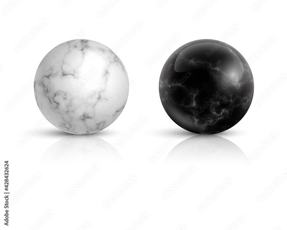 White Marble Ball