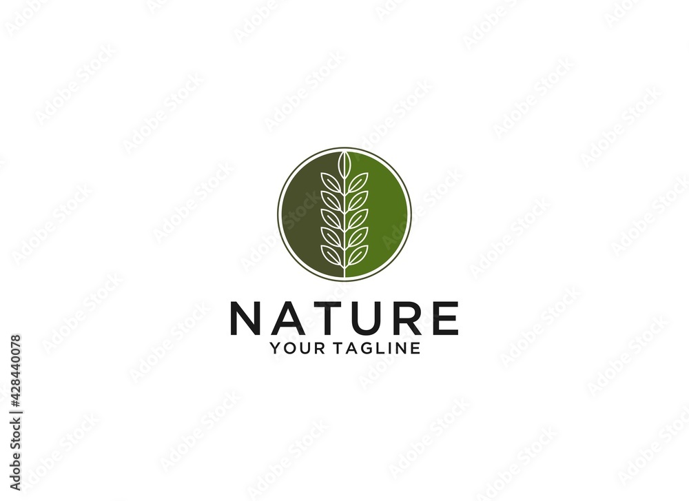 logo nature, a unique and simple logo that is easy to remember and ...