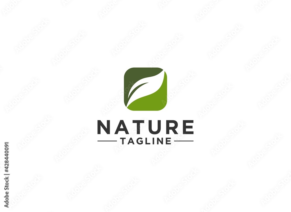 logo nature, a unique and simple logo that is easy to remember and ...