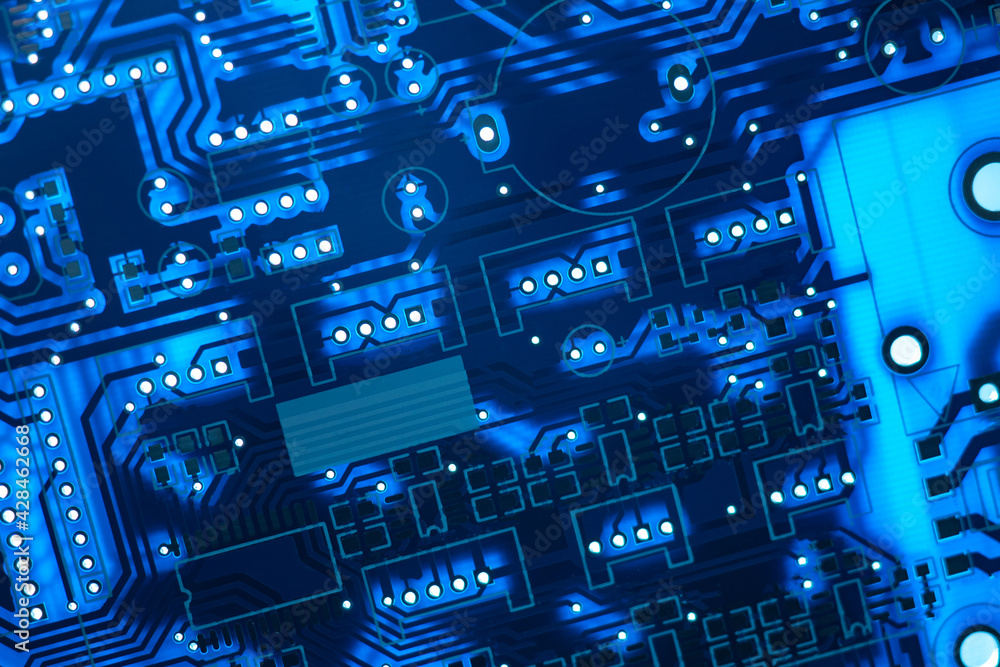 PCB background. Background on theme of computer equipment. Background ...
