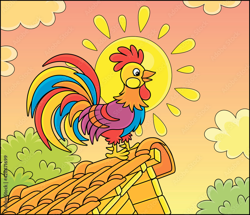 Morning Rooster Clipart