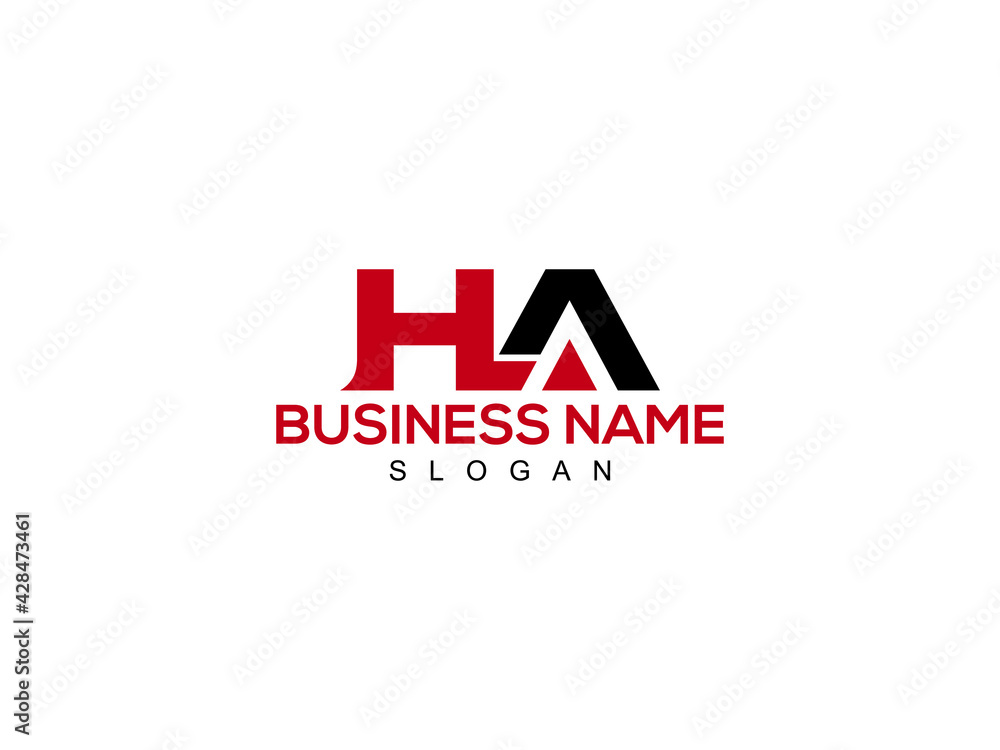 Letter HA Logo, ha logo icon vector for business Stock Vector | Adobe Stock