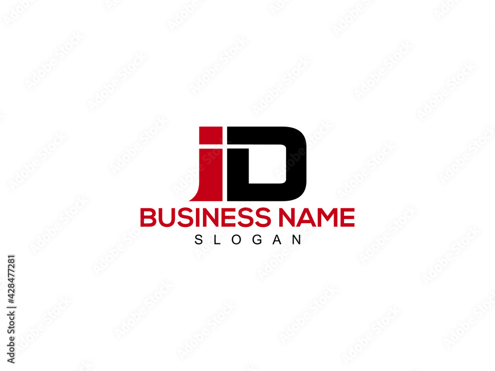 Letter ID Logo, id logo icon vector for business Stock Vector | Adobe Stock