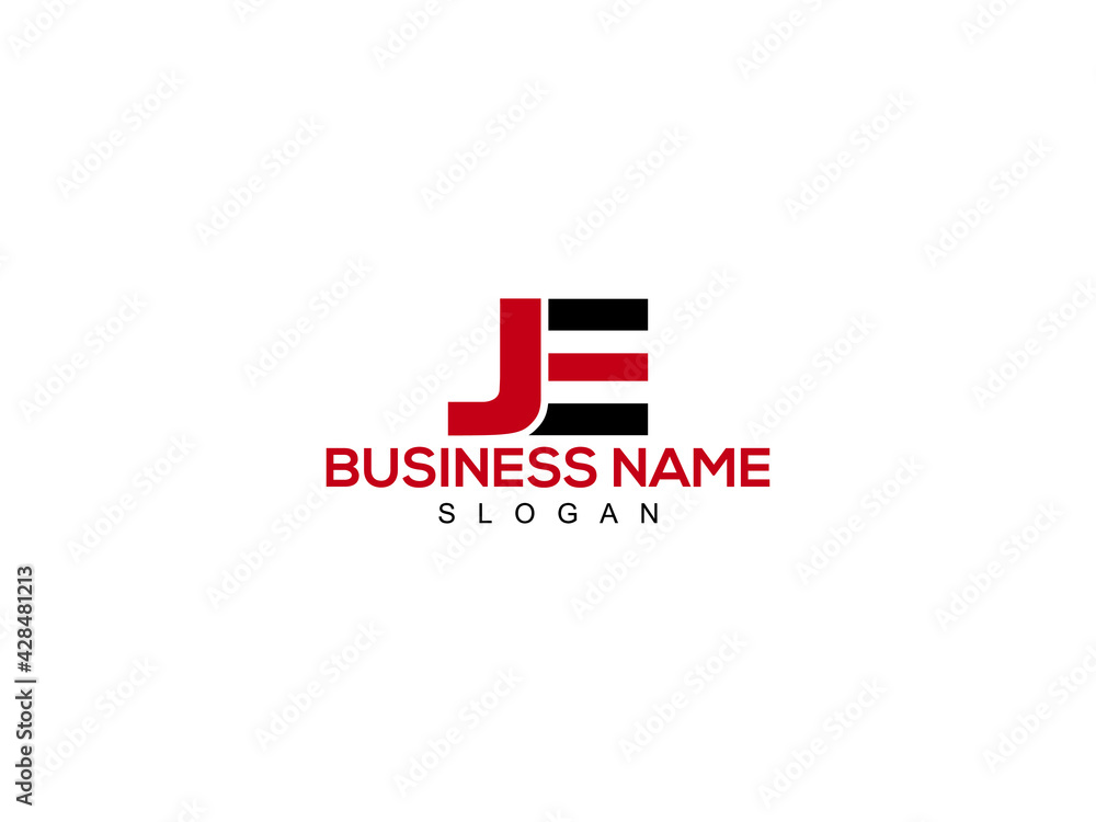 Letter JE Logo, je logo icon vector for business Stock Vector | Adobe Stock