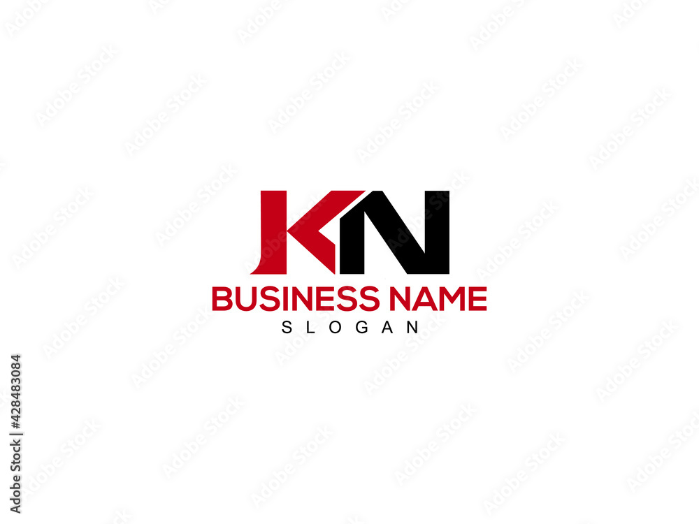 Letter KN Logo, kn logo icon vector for business Stock Vector | Adobe Stock