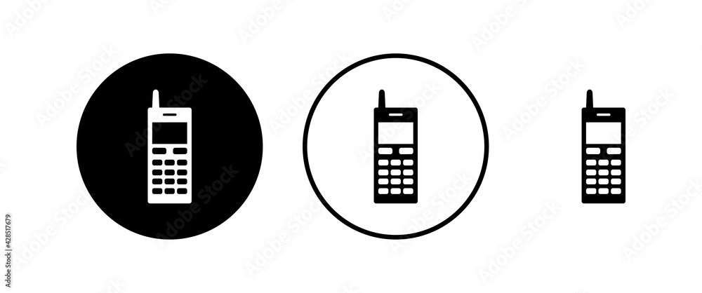 Phone icons set. Phone icon vector. Mobile phone and telephone symbol ...