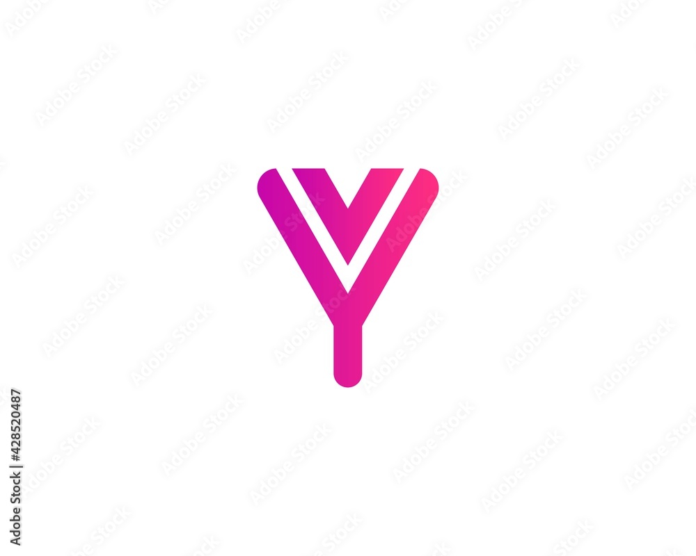 VY VY letter logo design vector template Stock Vector | Adobe Stock