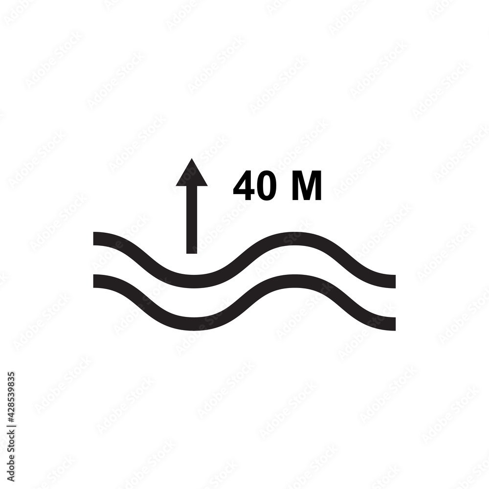 Water level icon black , Gauges icon , water meter icon , water level ...