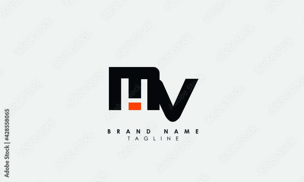 Alphabet letters Initials Monogram logo MV, VM, M and V Stock Vector ...