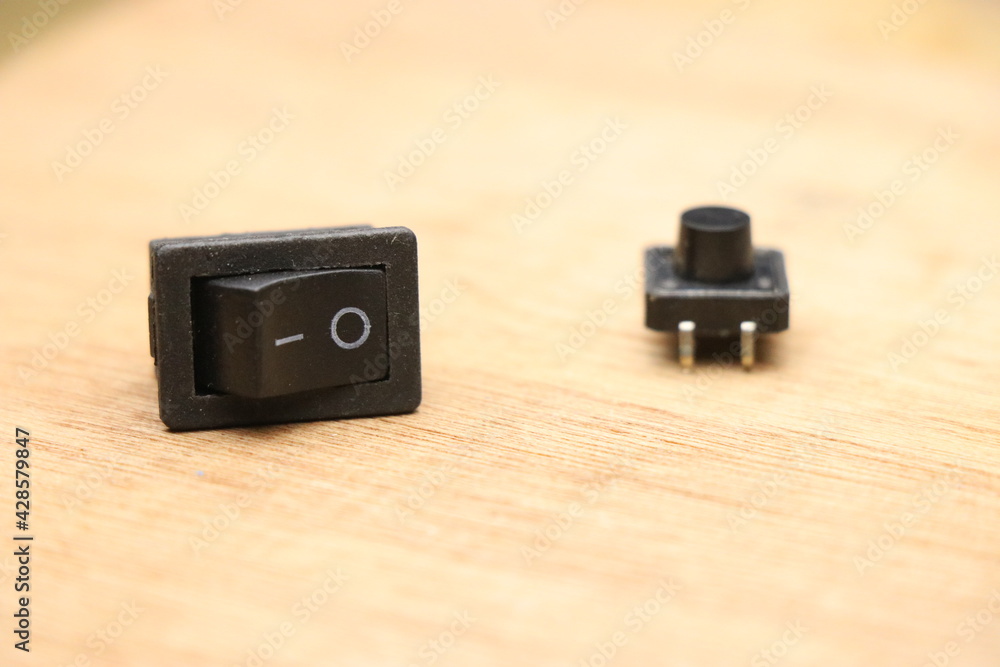 push button switch and simple on off switch used in electronic projects ...