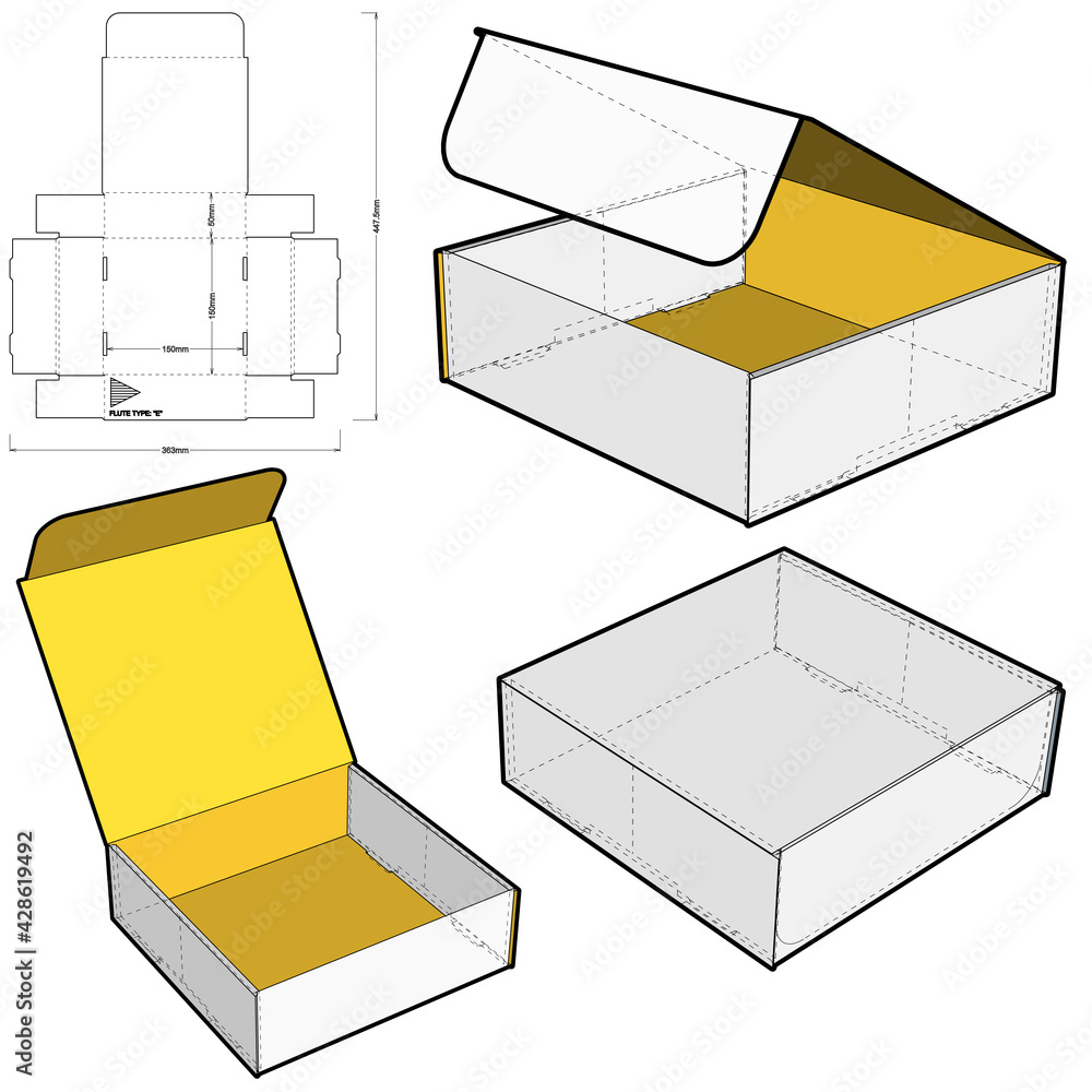 Box self assembly. Ease of assembly, no need for glue (Internal ...