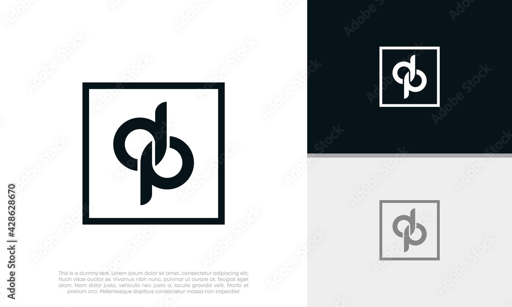 Initials DP logo design. Initial Letter Logo. Stock Vector | Adobe Stock