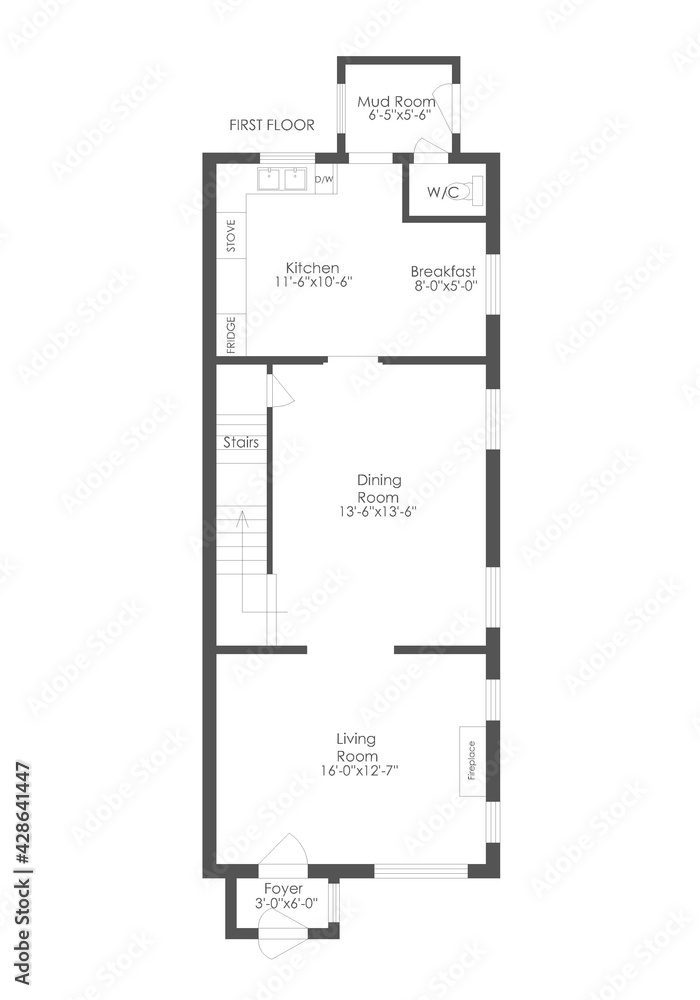 Color floor plan for marketing. 3d floor plan. Floor plan. Stock ...