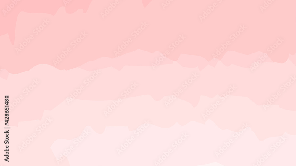 Soft pink pastel background vector with watercolor waves, gradient ...