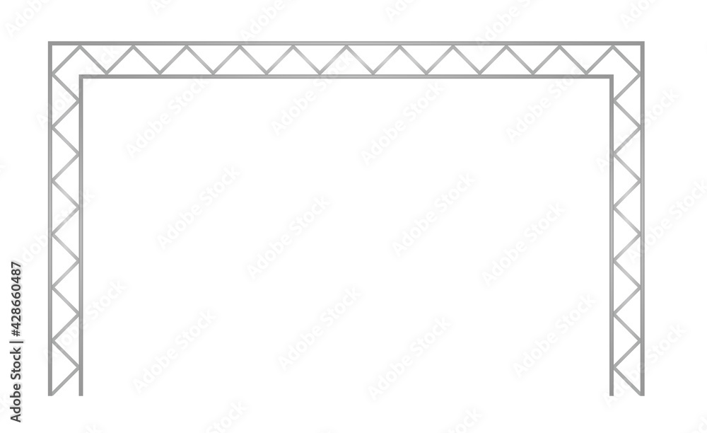 Steel truss girder. vector illustration Stock Vector | Adobe Stock