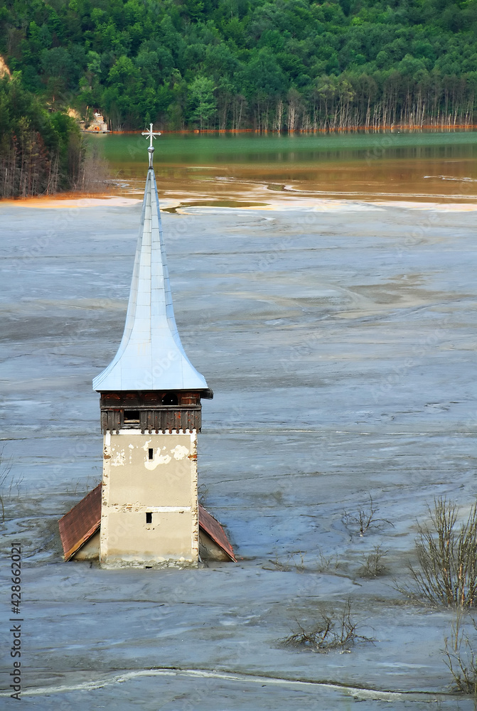 Water pollution of a copper mine exploitation, Valea Sesii, Romania ...